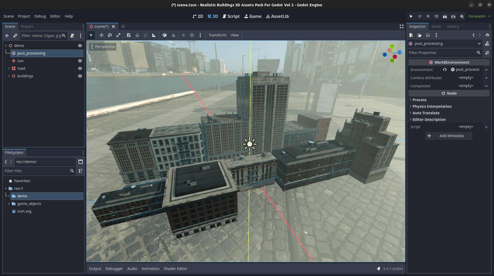 (50) Realistic Buildings 3D Assets Pack For Godot Vol 2 by Console Art ...