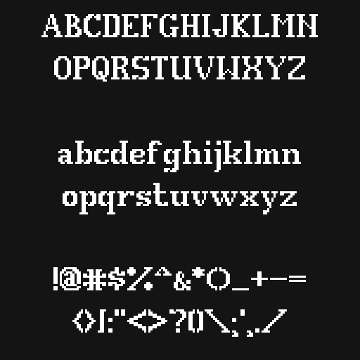 Serif Classica - Pixel Font by Bragorn