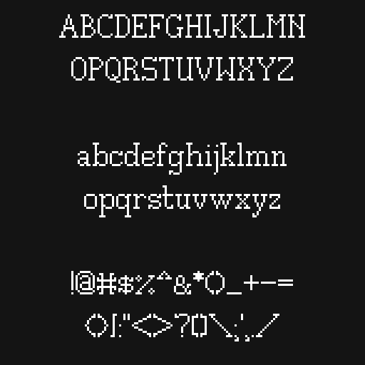 Serif Classica - Pixel Font by Bragorn