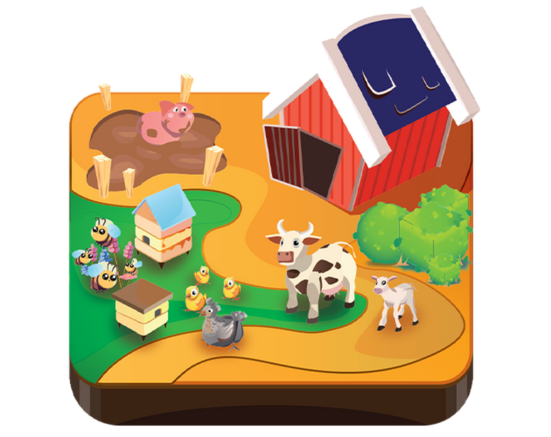 Cartoon Farm Animals Pack By Where Is My Hat