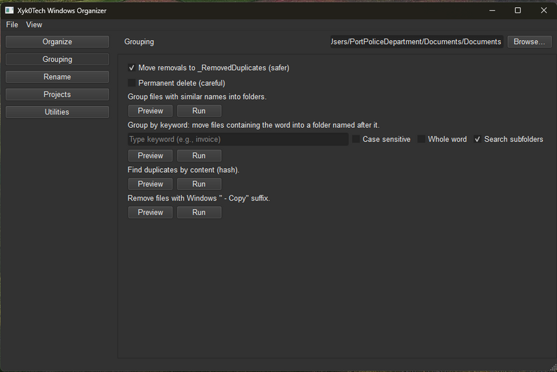 Xyk0Tech Windows Organizer by Xyk0
