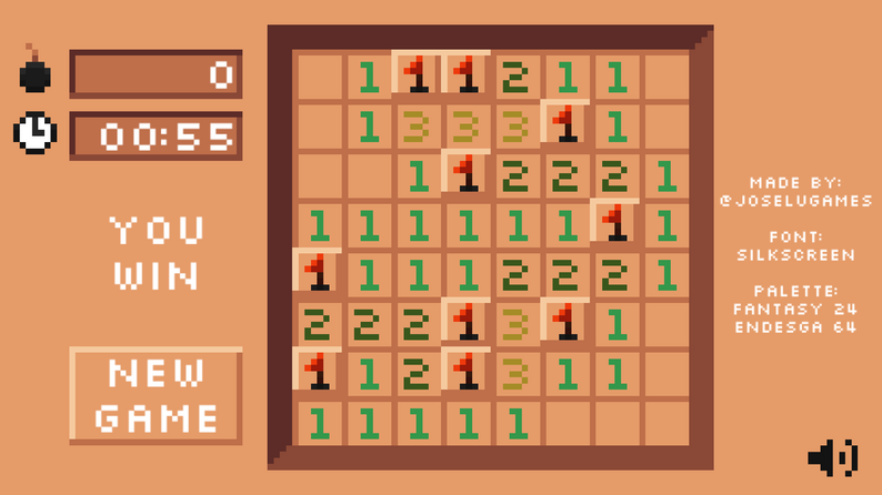 Pixel Minesweeper by JoseluGames