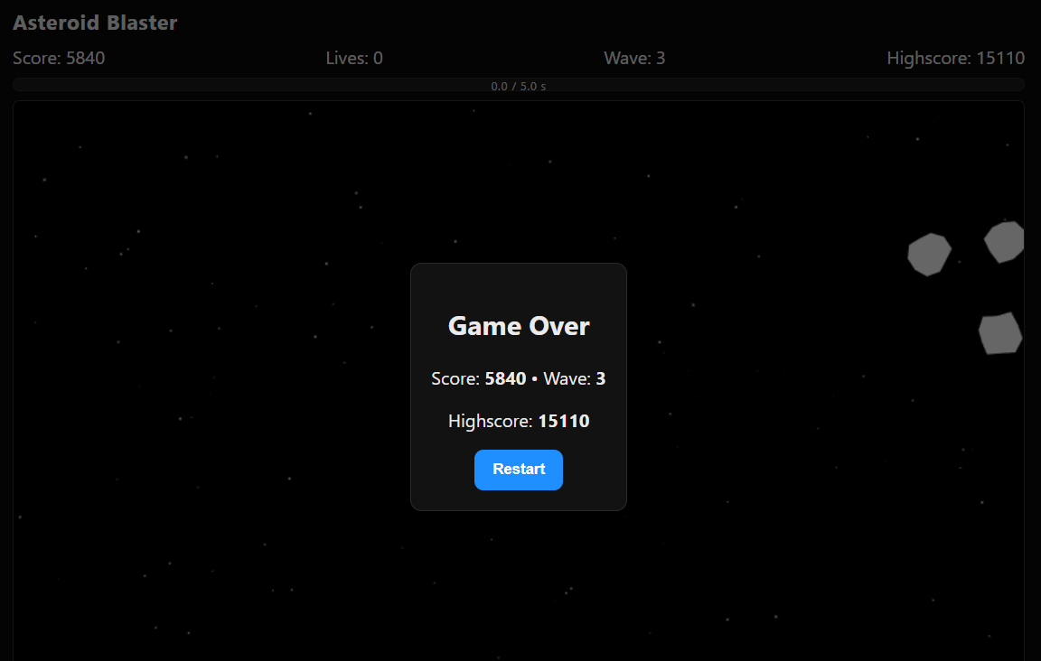 Asteroid Blaster by Spengagames