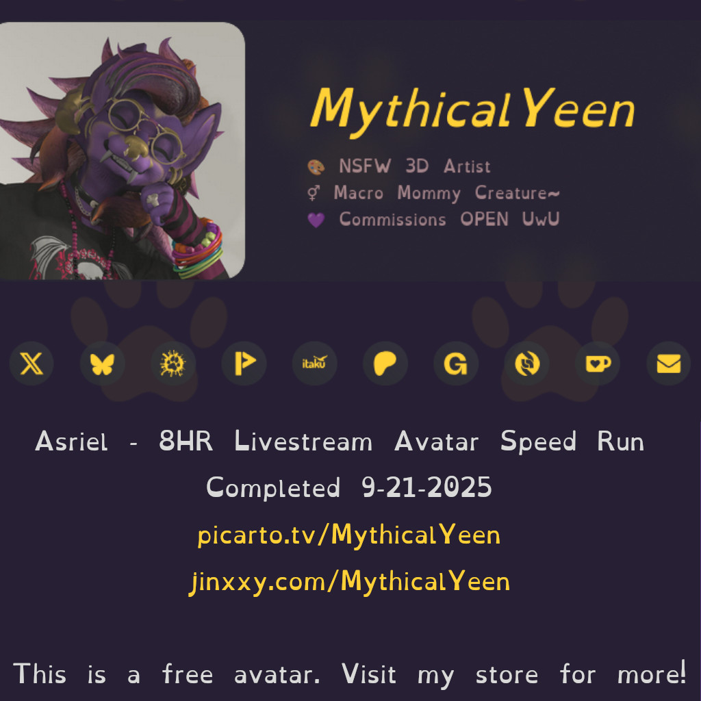 Asriel Dreemurr Femboi~ | FREE Speedrun VRChat Model! by MythicalYeen