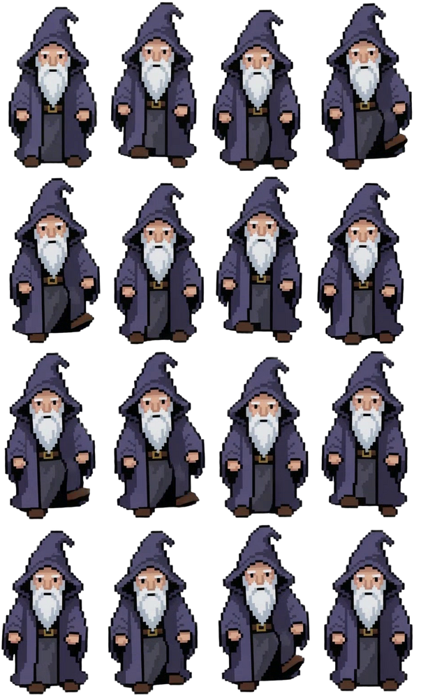 [Free] Pixel-Art Animated Wizards Pack with Staff by TheReaper1734