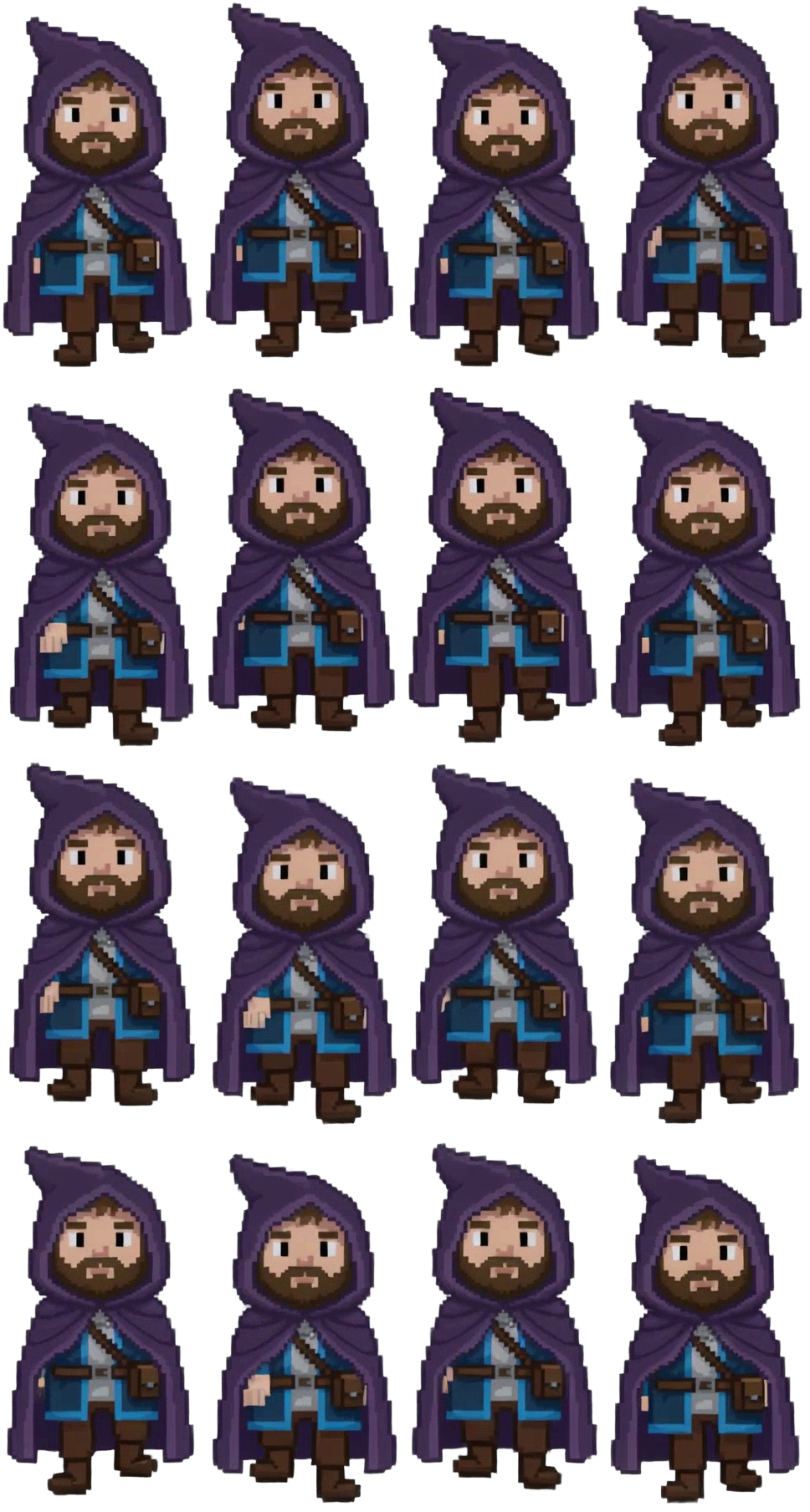 [Free] Pixel-Art Animated Wizards Pack with Staff by TheReaper1734