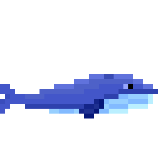 Flappy Whale Sprite 32x32 by aRookieCookie