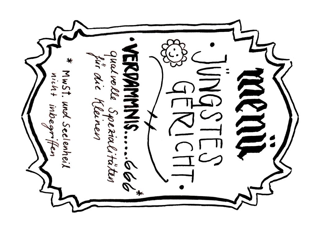 Menu: The Last Judgement by Veronika Dawydow