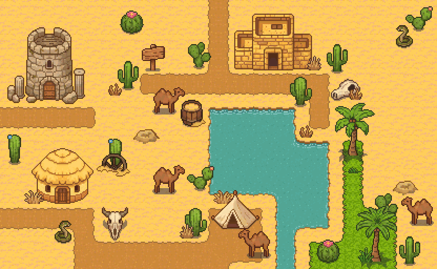 Desert Tileset 32x32 by XSnake133X