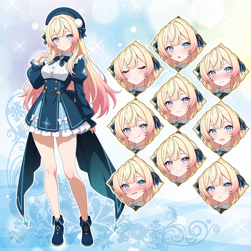 Snow Girl_10Expressions by Cal