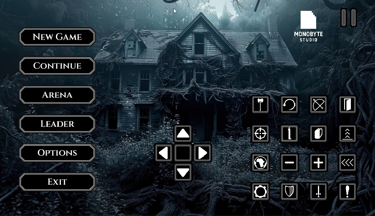 Horror Black & White – UI Pack by MonoByte_Studio