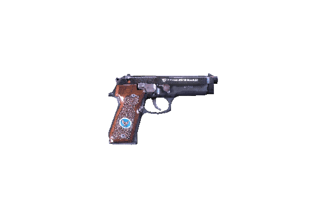 PS1/PSX retro gun asset pack (AK47, shotgun, pistols) by Shayno
