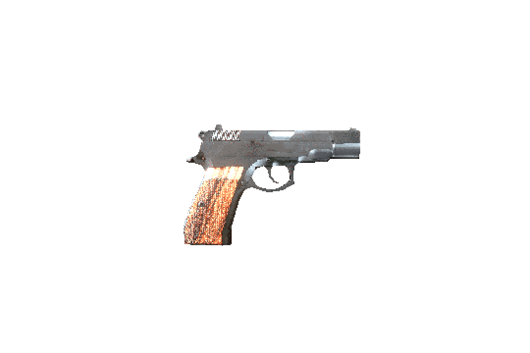 PS1/PSX retro gun asset pack (AK47, shotgun, pistols) by Shayno