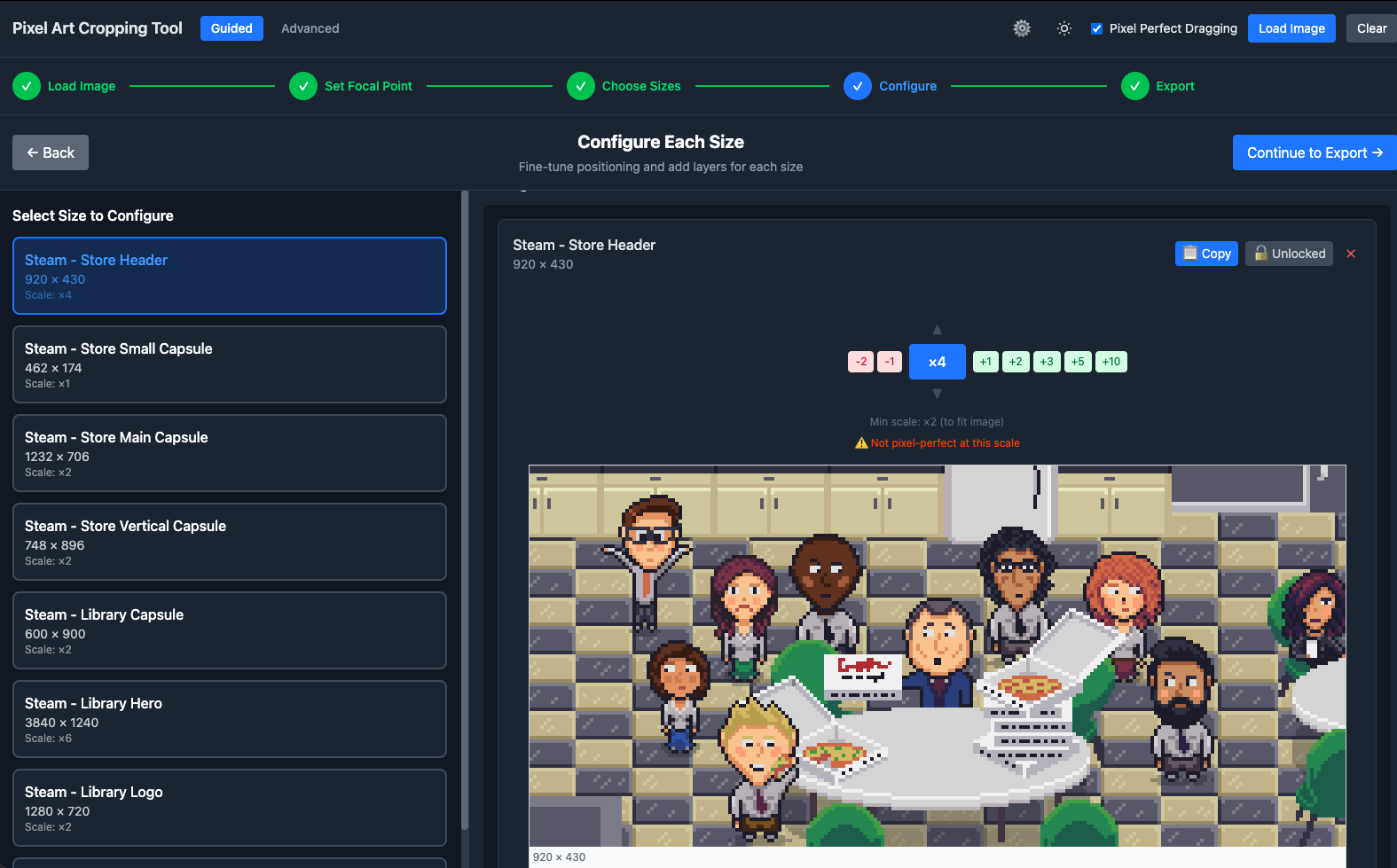 Pixel Art Cropping Tool by Lou Bagel