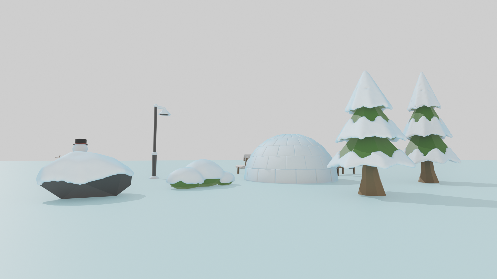 Low Poly Winter Assets Pack by Louken