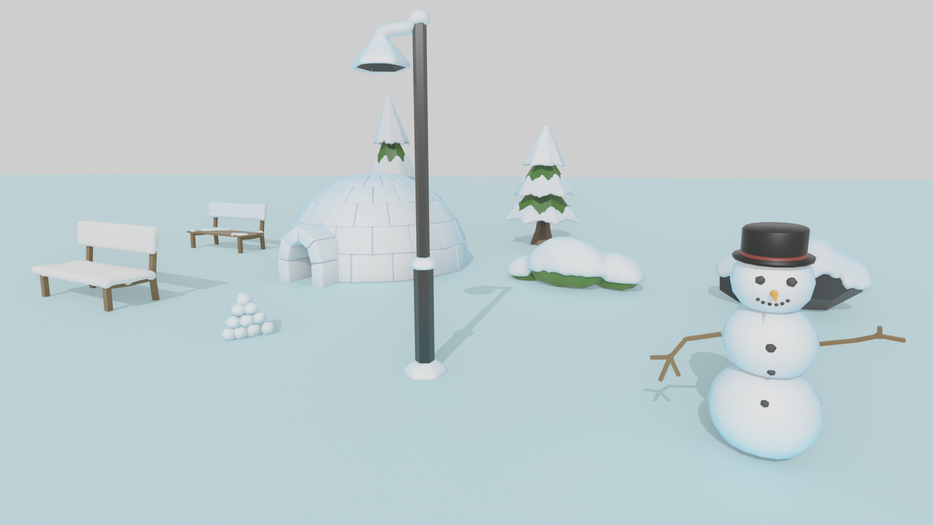 Low Poly Winter Assets Pack by Louken
