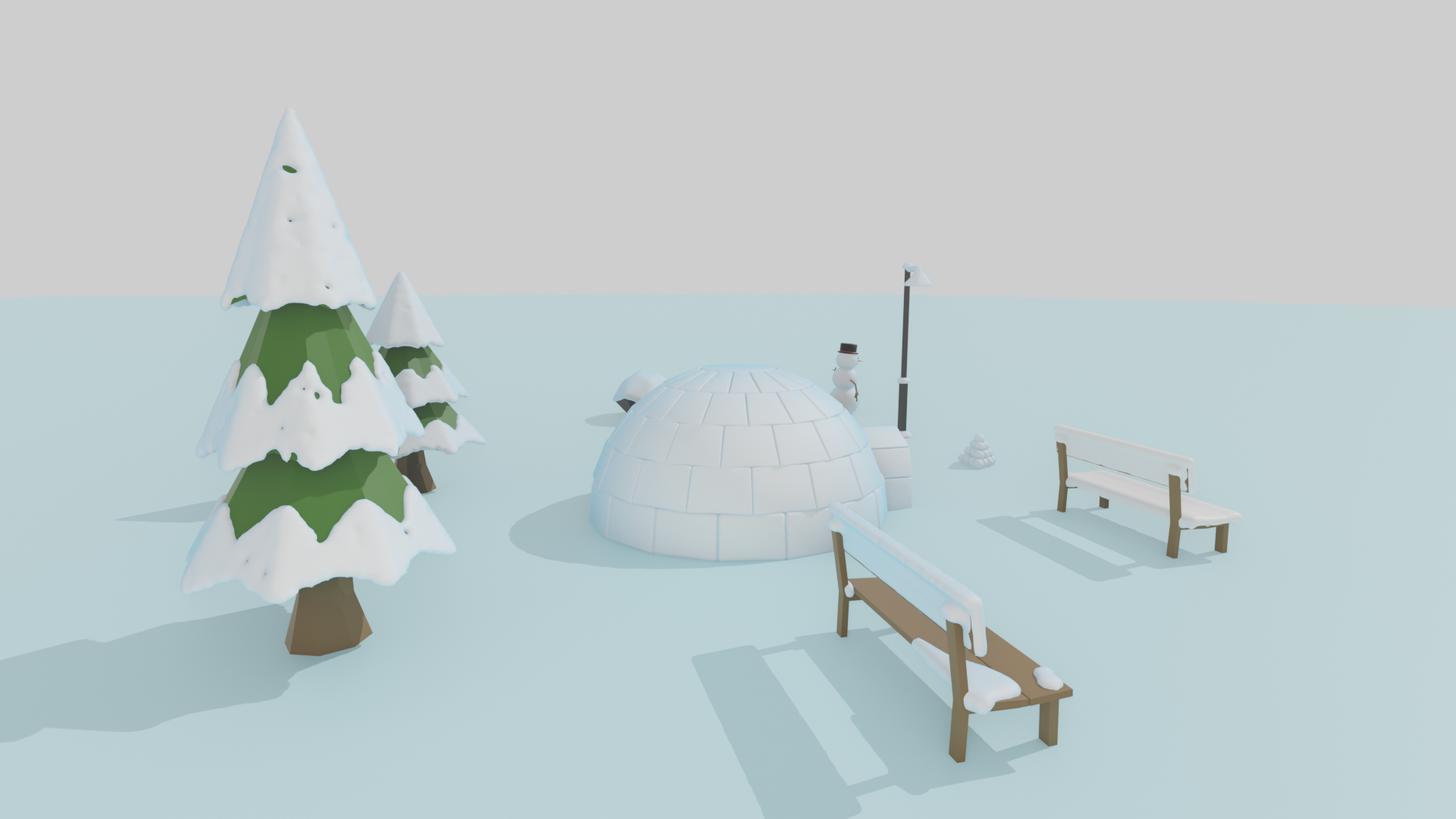 Low Poly Winter Assets Pack by Louken