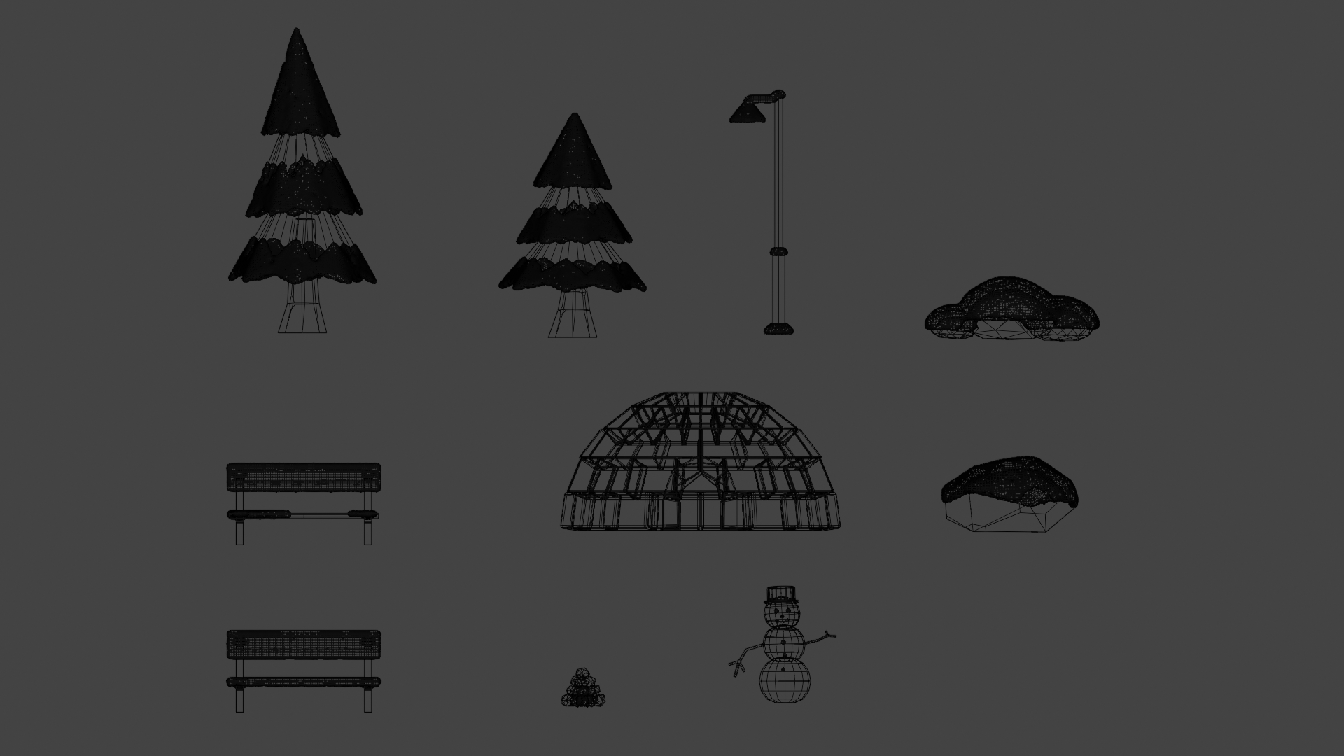 Low Poly Winter Assets Pack by Louken