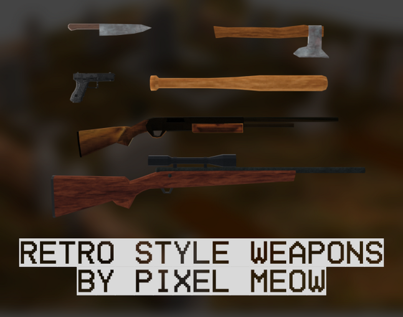 Small Retro Style Weapons pack 1 by Pixel Meow