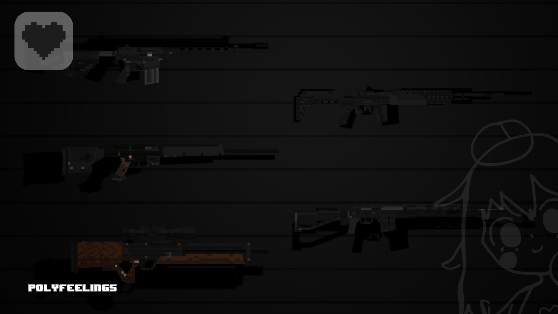 Guns Pixel Perfect 3D Asset pack by PolyFeelings