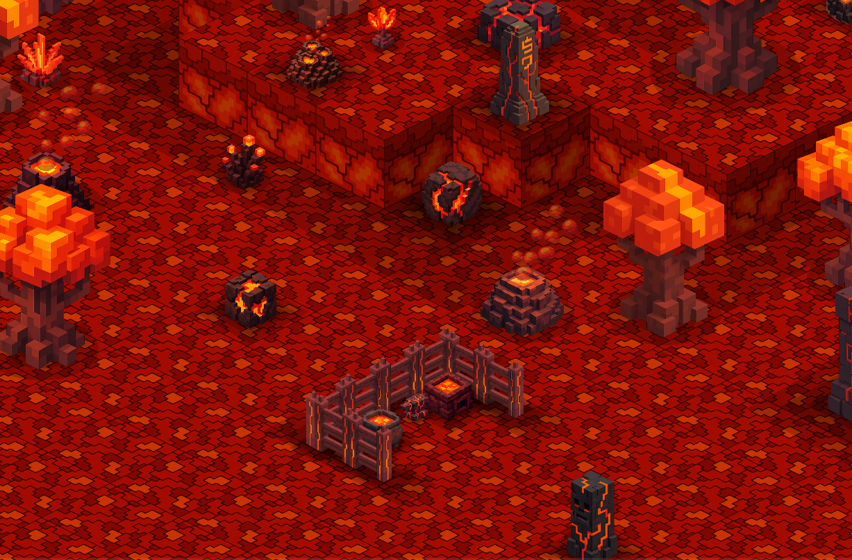Lava Biome - 2D Isometric Biomes by MADburlito