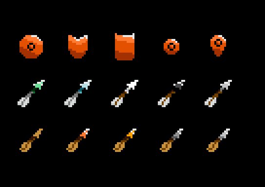 Rogue Pixel Pack: Arms and Armor by Æscleah