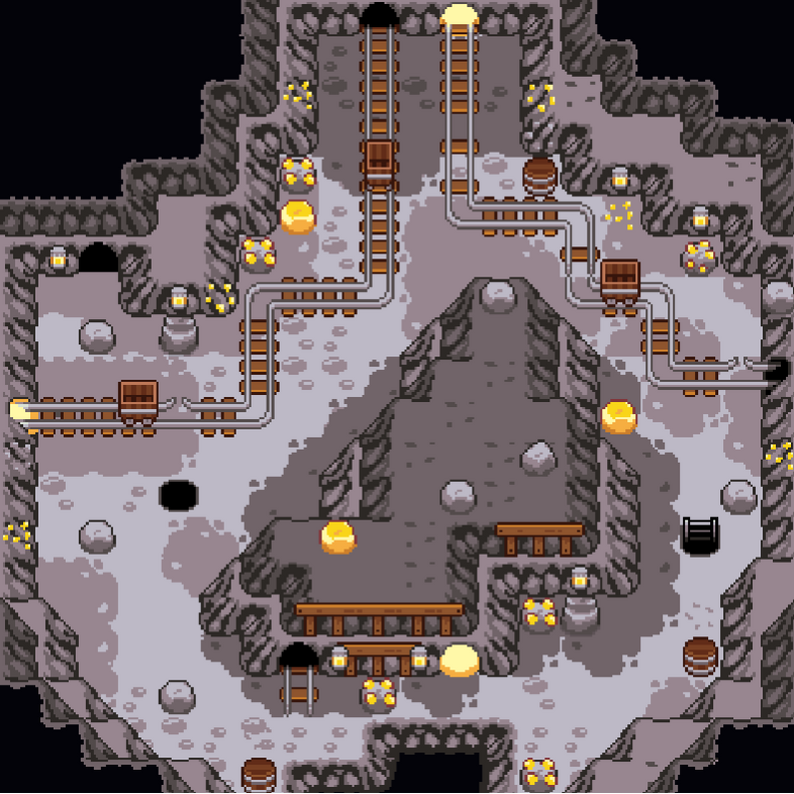 RPG asset tileset Gold Mine (Asset Alliance) by VectoRaith