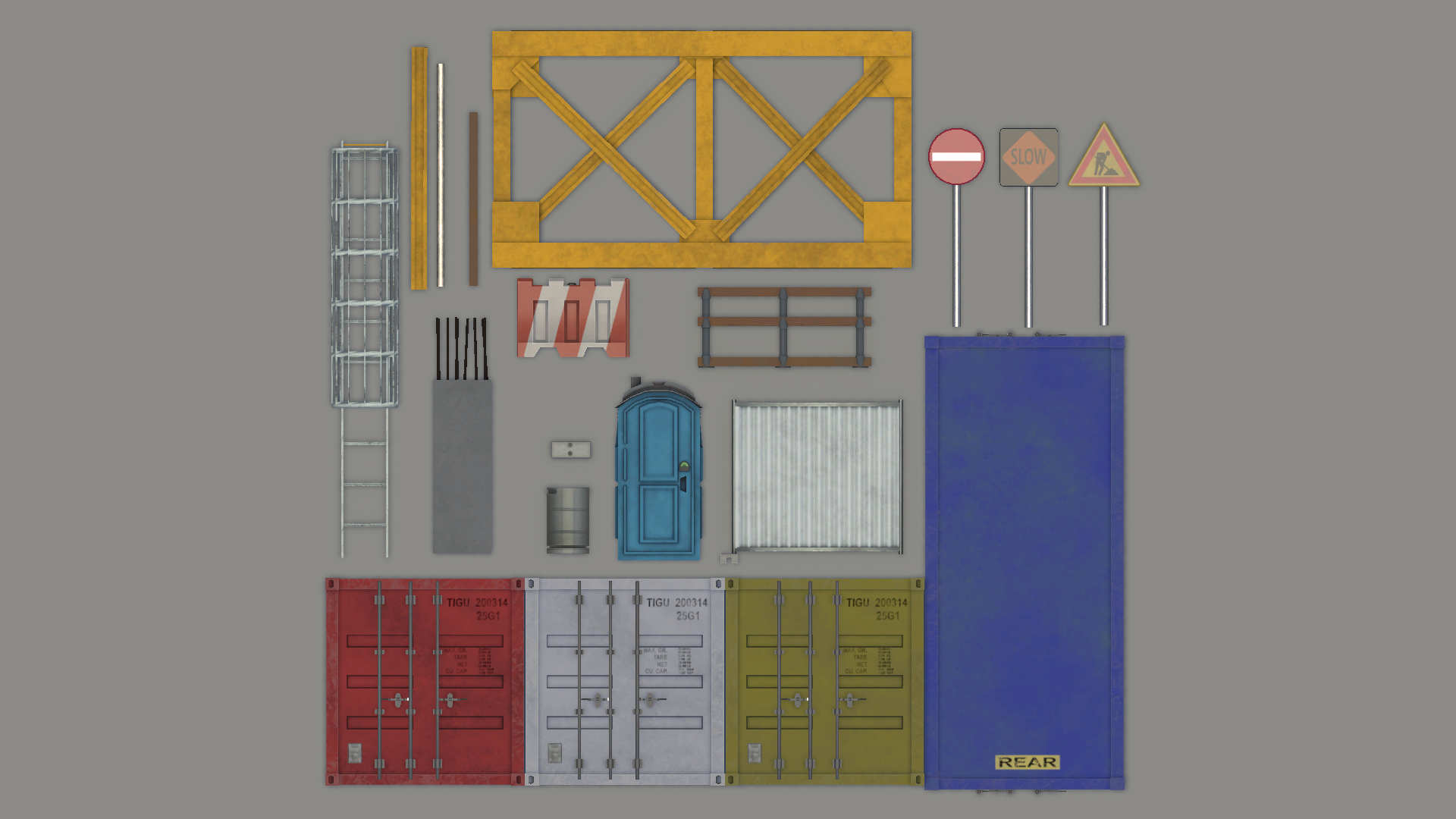 Construction site asset pack by DeanHunnik