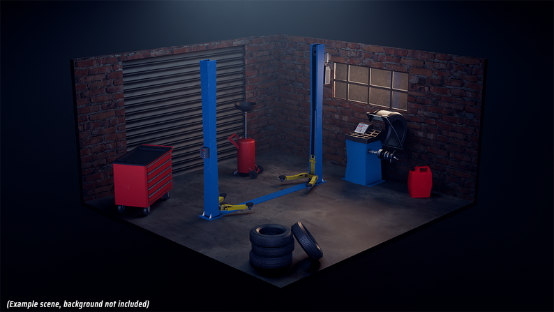 Garage props asset pack by James Dadema