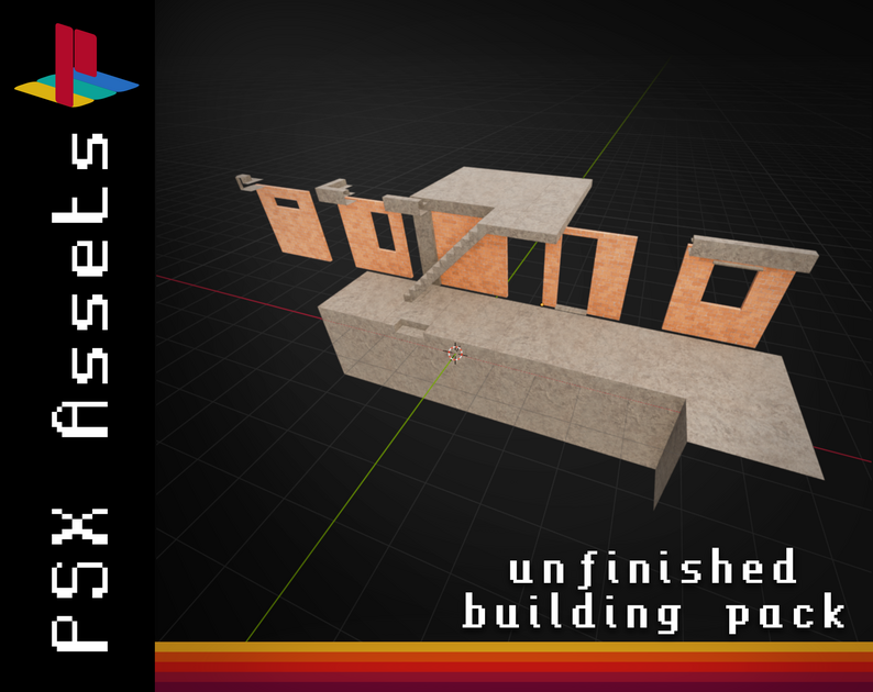 PSX Assets - Unfinished building Pack by rbarongr