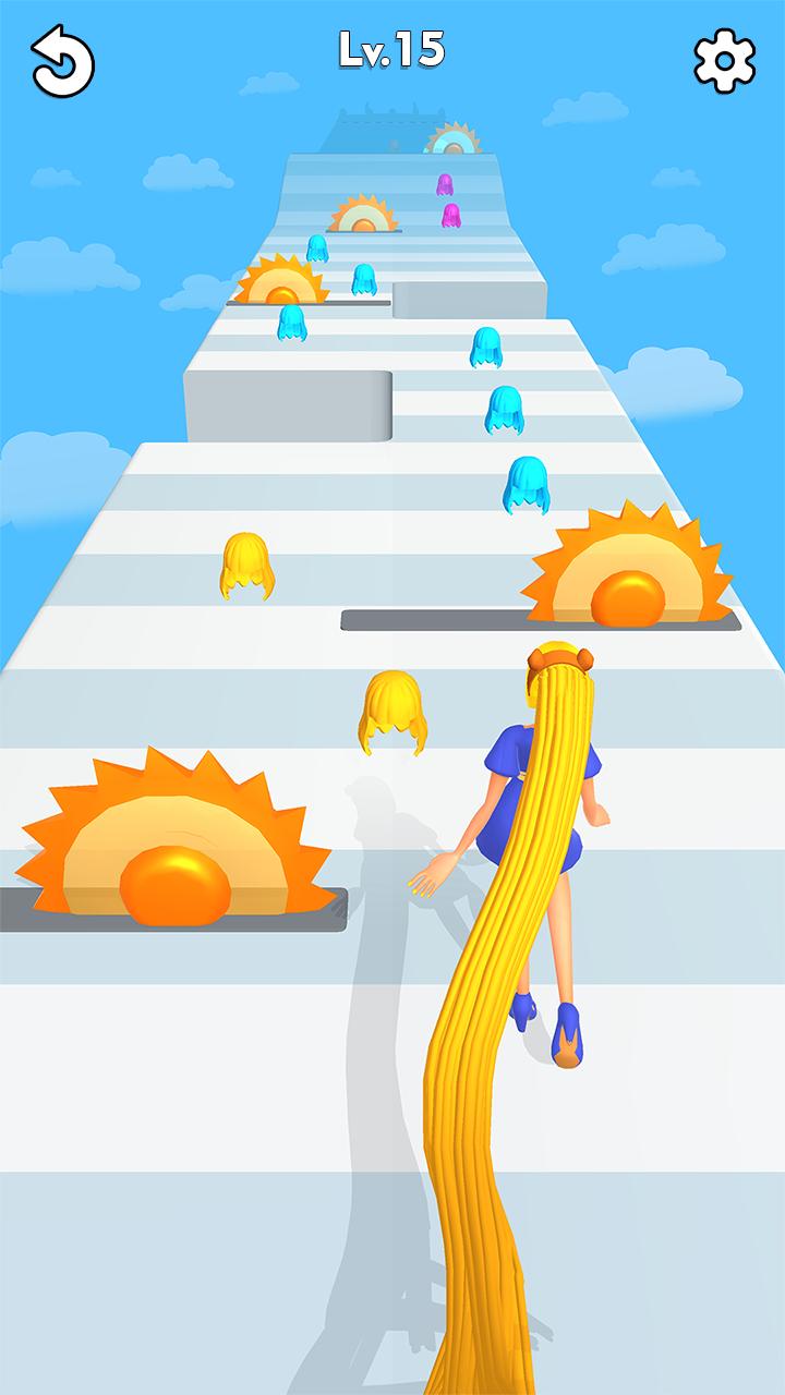 Long Hair Girl Runner Hair 3D by CrazyGames12