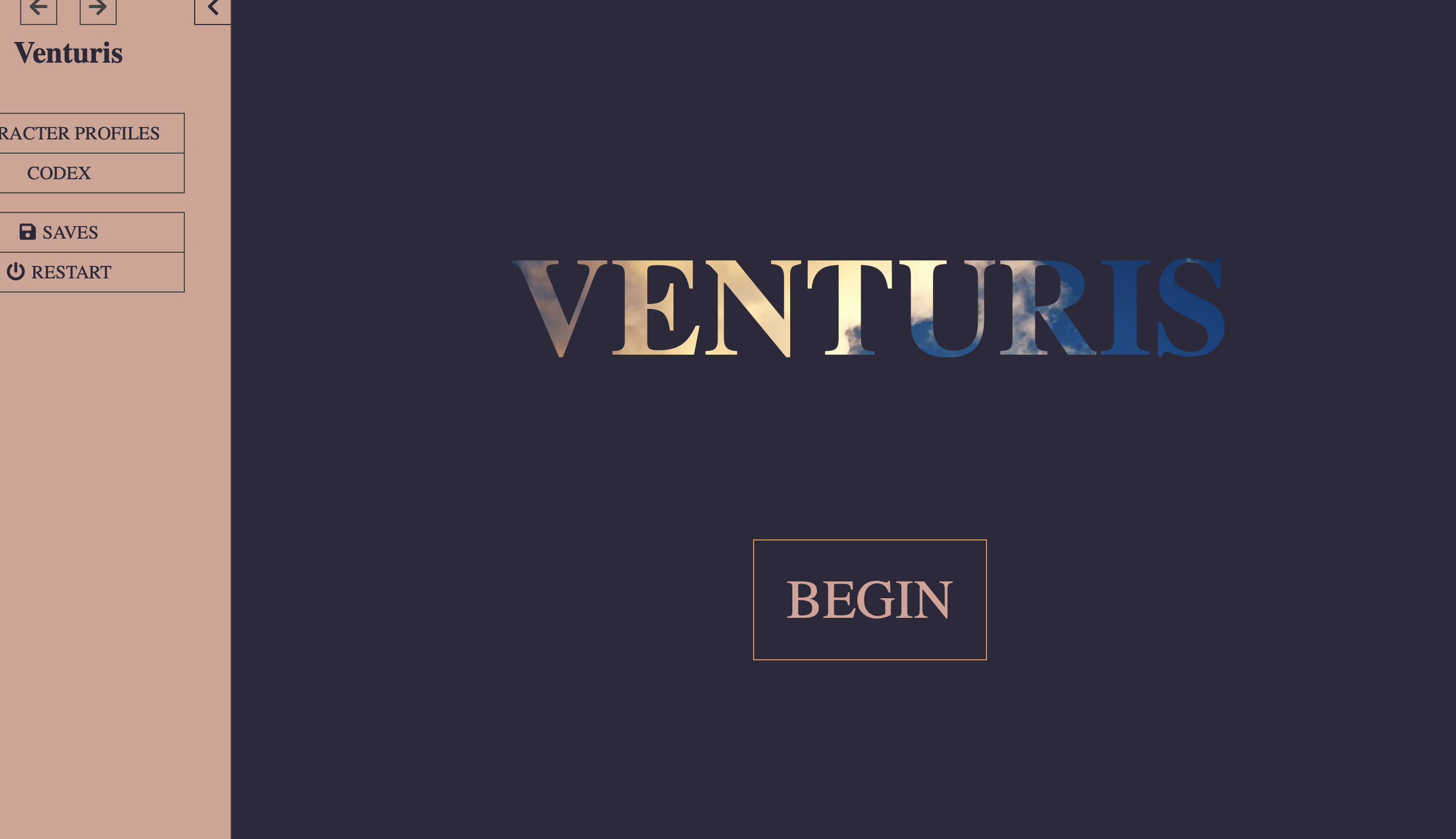 Venturis: Interactive Fiction by Venturis