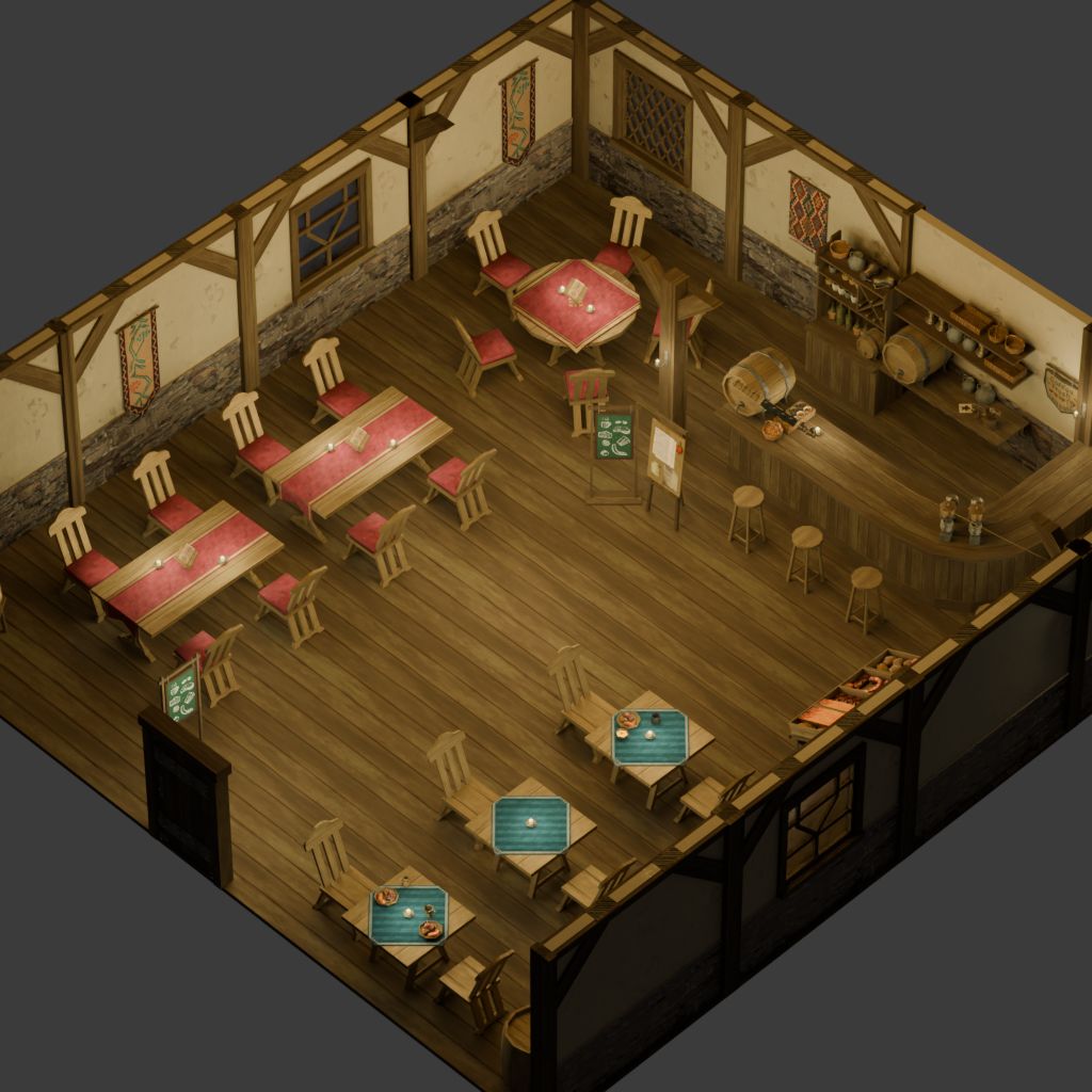 Medieval Café Asset Pack (Free) by Syntaxes of Play
