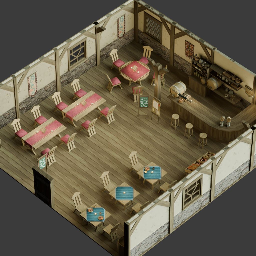 Medieval Café Asset Pack (Free) by Syntaxes of Play