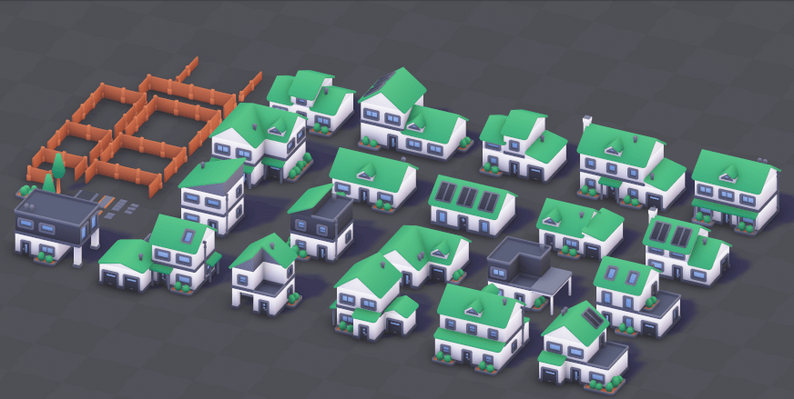 Mega Modular City-Building Assets – Unity/Unreal/Godot by THE $torm