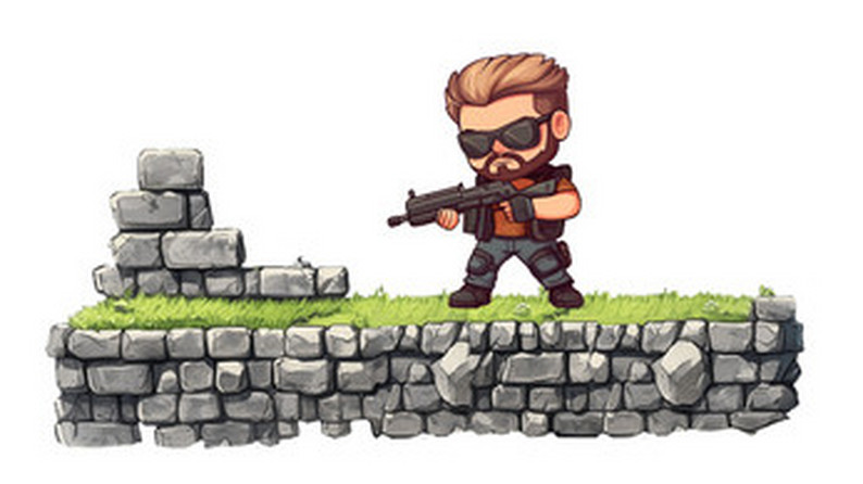 360° Shooter 2D Game Sprites by Yoo Game Art