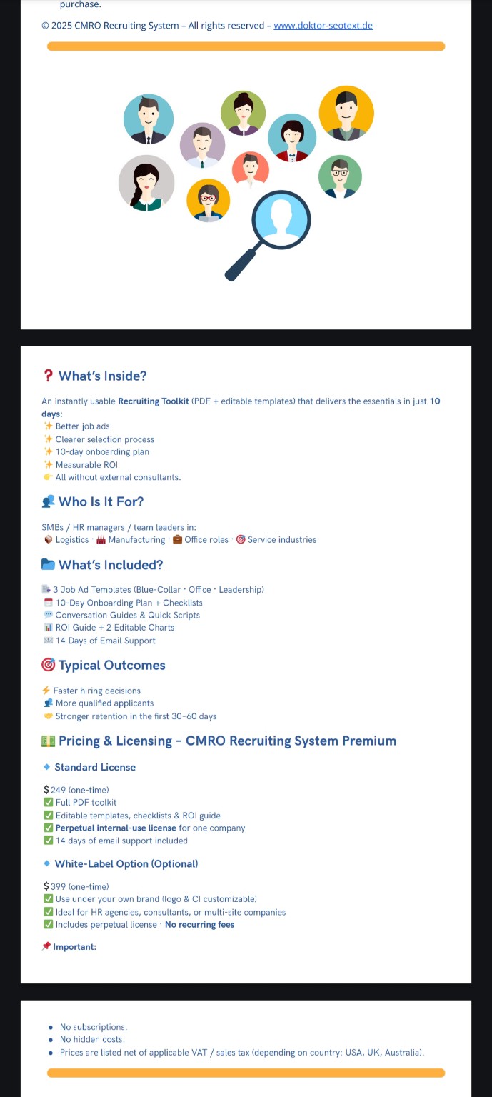 Hire Smarter in 10 Days — Complete Recruiting Toolkit (White-Label ...