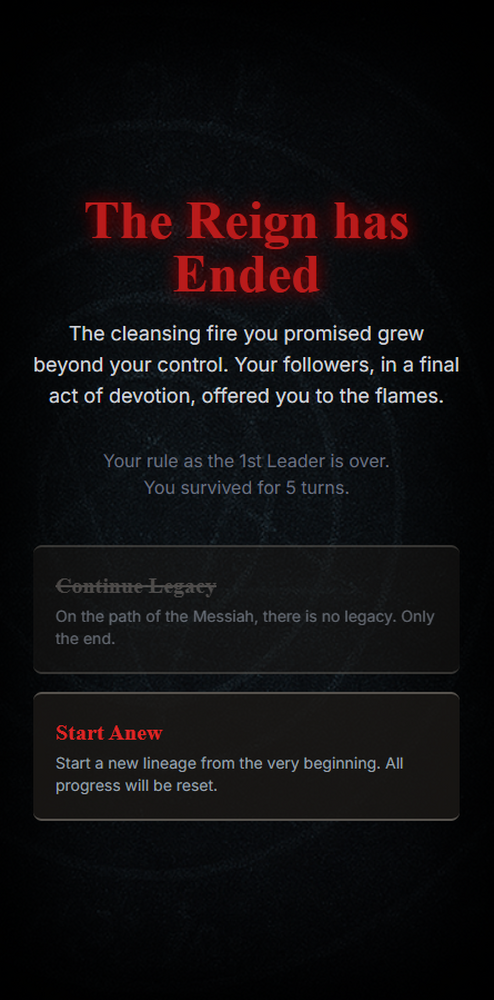 Cult Leader Reigns by DeFacci