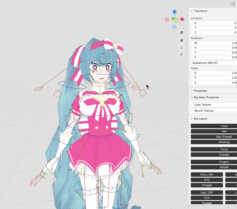 miku "retry now" - low poly model by evanciao