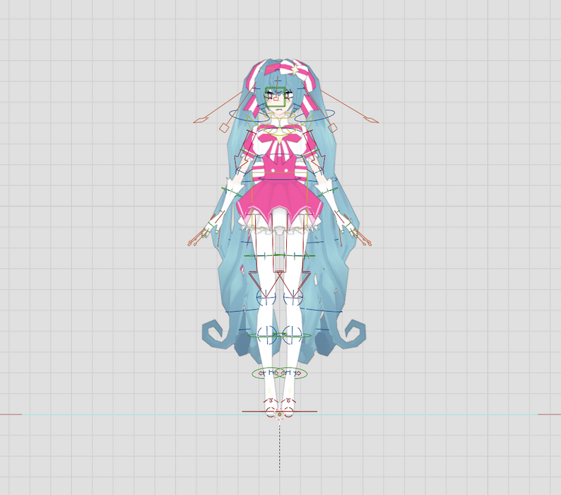 miku "retry now" - low poly model by evanciao
