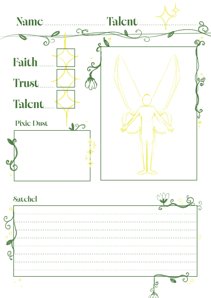 Unofficial Pixie Hollow TTRPG Zine by WizardsCodex