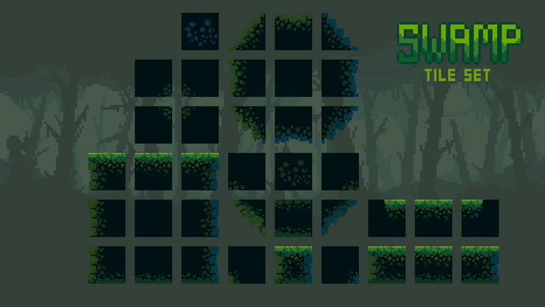 Pixel art Swamp set by UnfuneralOD