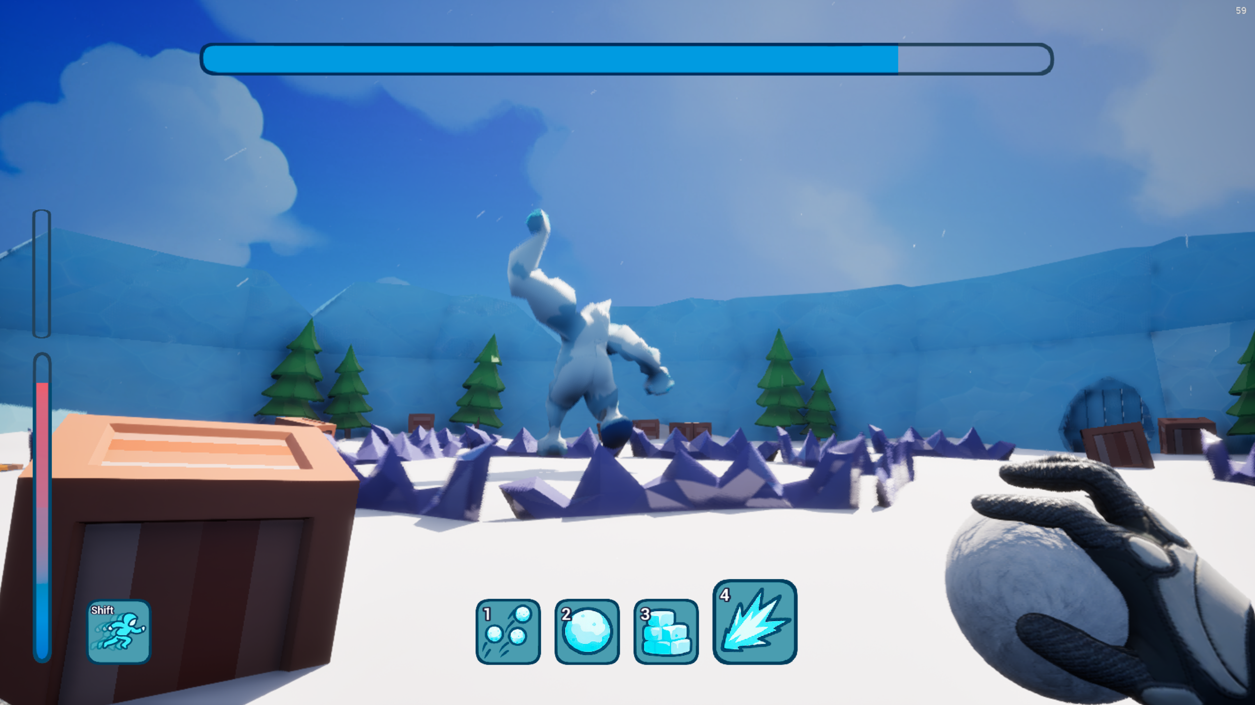 Snow battle by Shianary