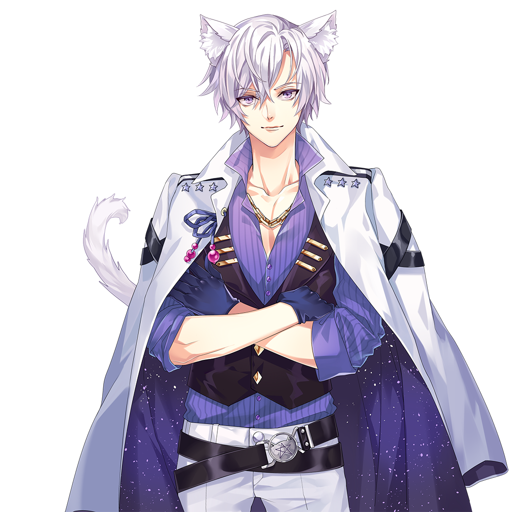 Free Character - White Cat Boy by WineChan
