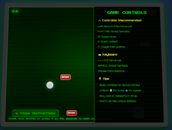 Spam Cat Defense: Retro Arcade Shooter by Nethmin Games