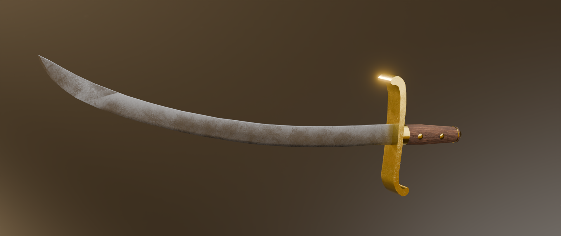 Mongolian Steppe Sabre With Scabbard by AdobeMano