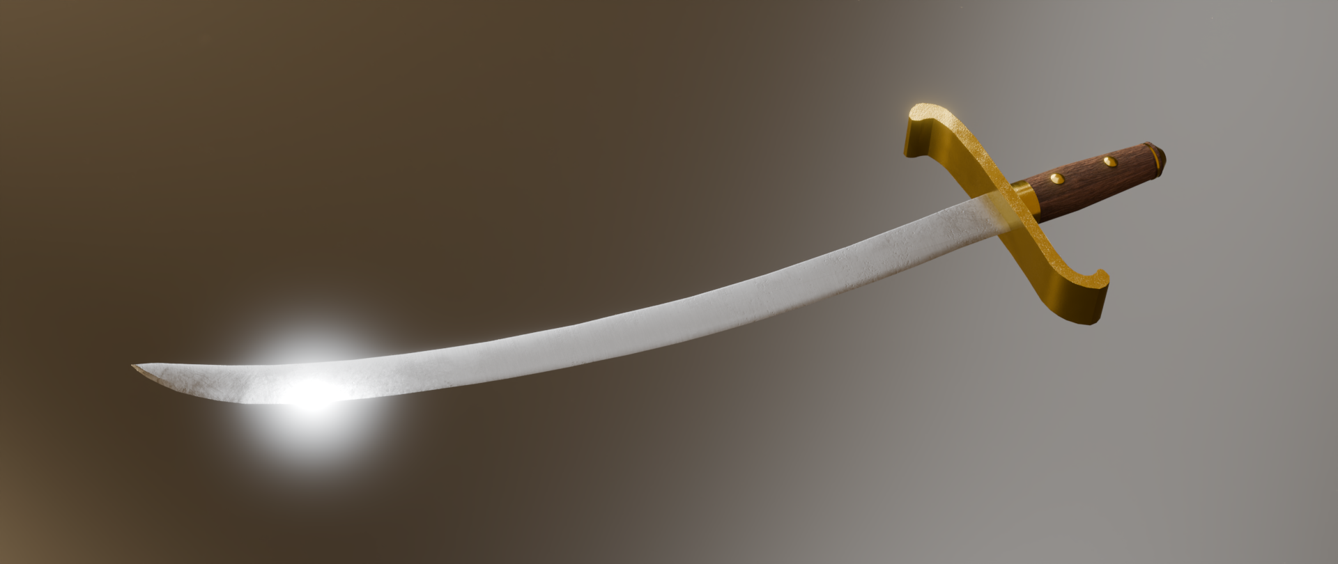 Mongolian Steppe Sabre With Scabbard by AdobeMano