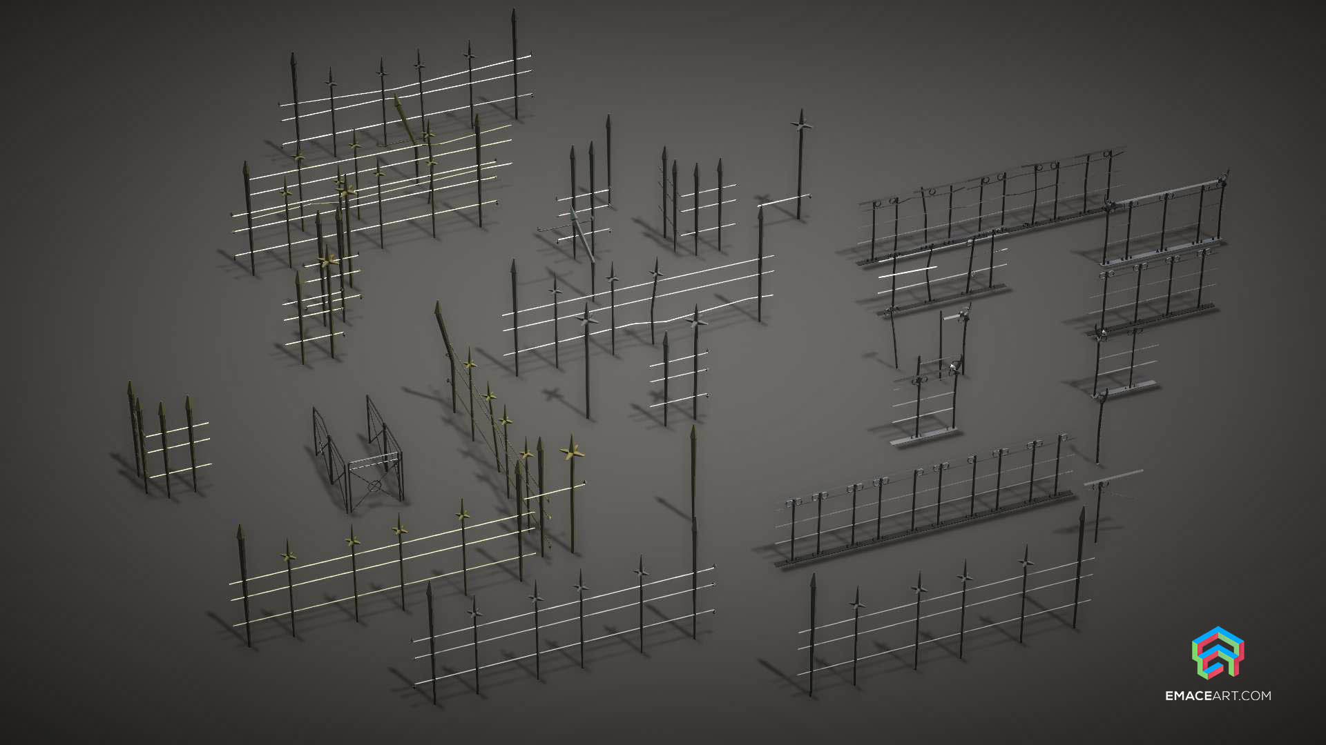 Gravefield: Fantasy Cemetery Pack - 800+ Low Poly Assets by EmaceArt