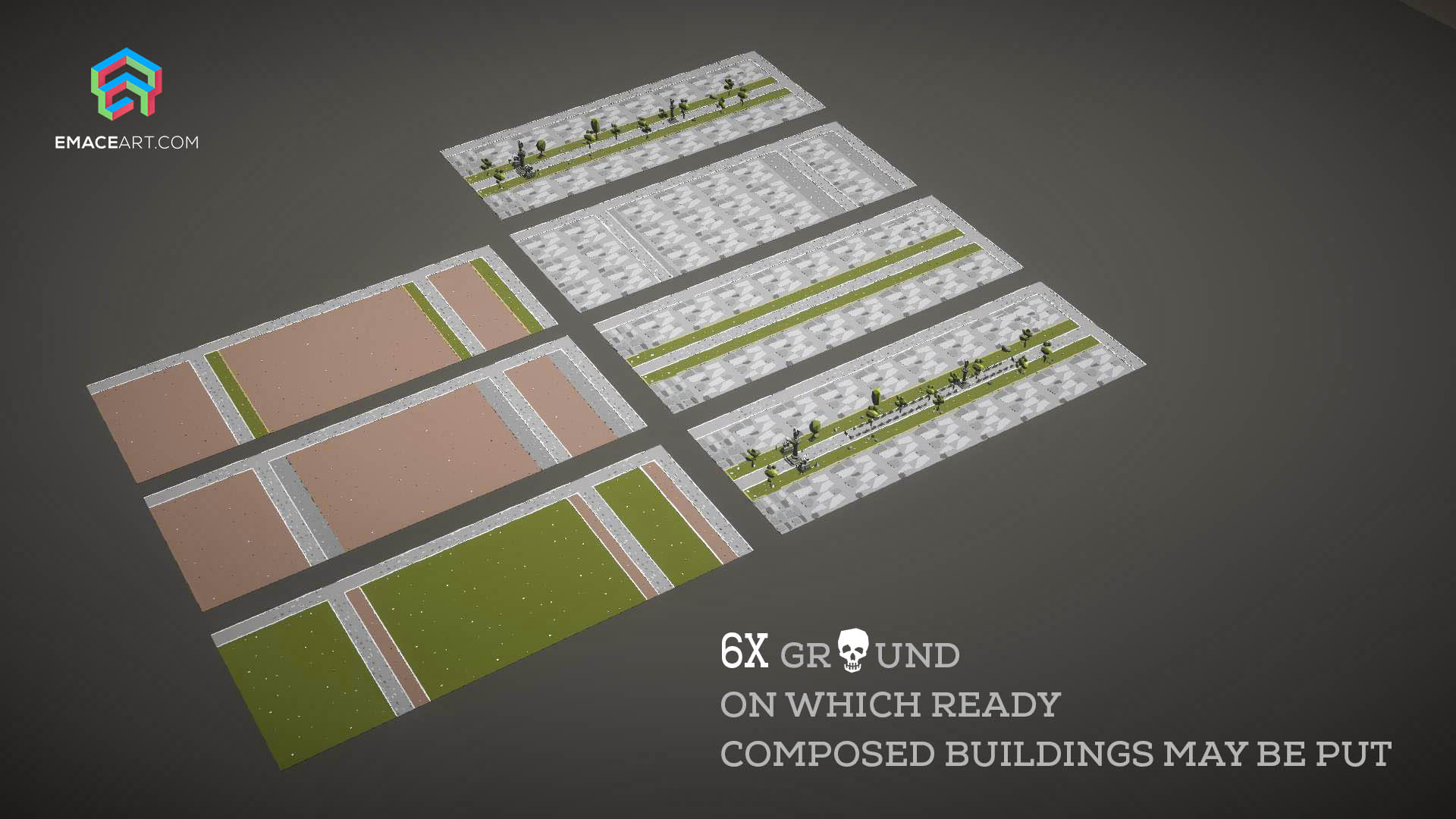 Gravefield: Fantasy Cemetery Pack - 800+ Low Poly Assets by EmaceArt