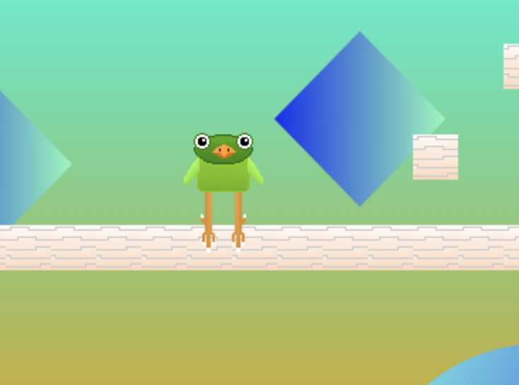 Frogy by Moe the flying frog